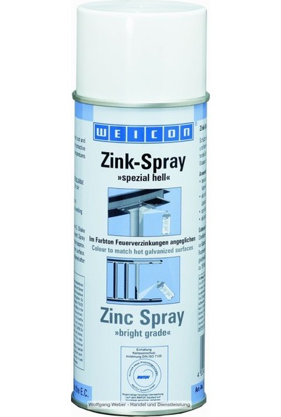 Weicon Çinko Sprey - 400 ml Özel Açık