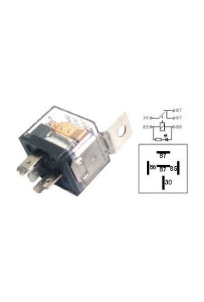 ROLE ŞEFFAF LEDLI 12V 5 PIN CIFT VR4520