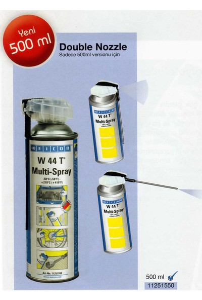 Weicon W 44 T Multi Sprey - 500 ml Çift Püskürtme Seçeneği Weicon W 44 T Multi Sprey - 500 ml Çift Püskürtme Seçeneği