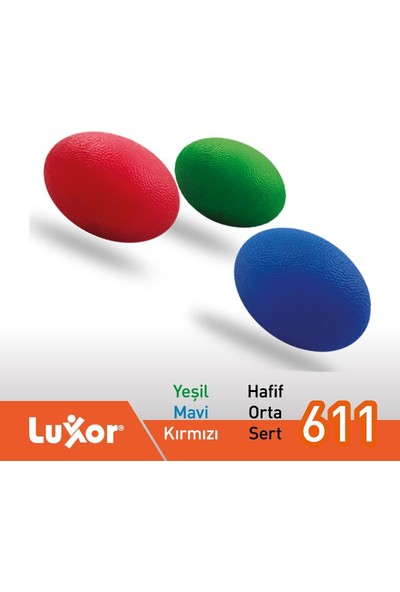 Luxor 611 Sert Sılıkon El Rehabılıtasyon Topu