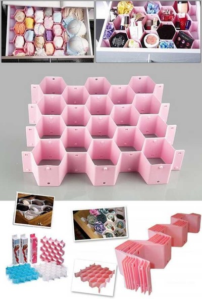 Rugad Petek Tasarimli Cekmece Duzenleyici Organizer Rugad Petek Tasarimli Cekmece Duzenleyici Organizer