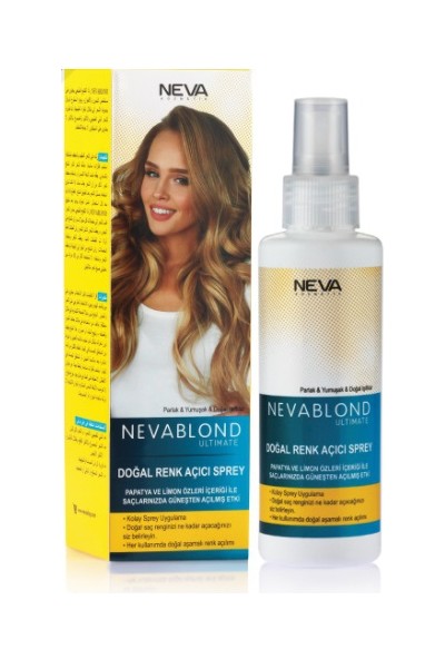 Neva Blond Ultimate Doğal Renk Açıcı Sprey 150 ml Neva Blond Ultimate Doğal Renk Açıcı Sprey 150 ml