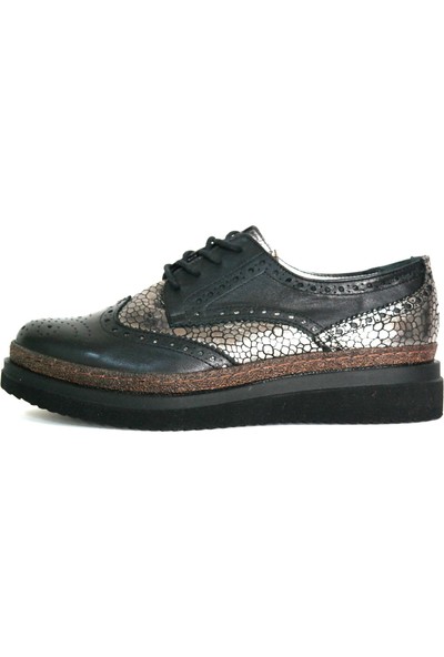 Akl Shoes Siyah Deri Oxford Ayakkabı