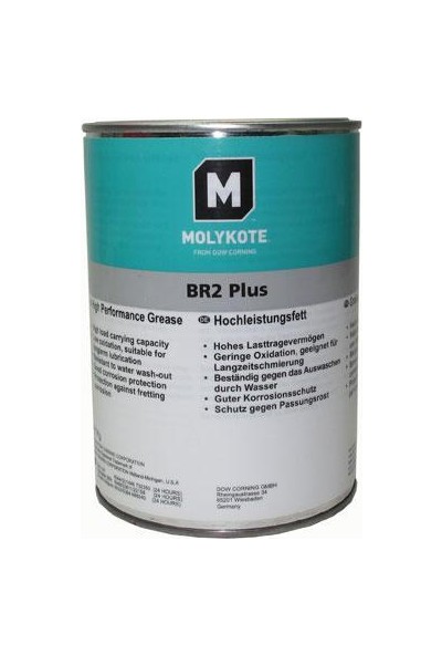 Molykote BR2 Plus - 1 kg Molibdenli EP Siyah Gres Molykote BR2 Plus - 1 kg Molibdenli EP Siyah Gres