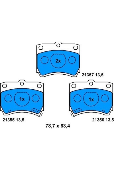 FREN BALATASI ÖN KIA PRIDE 1,1-1,29-1,3