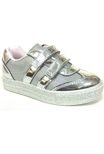 Rapido 7000 Gümüş Gri Cırtlı Çocuk Spor Ayakkabı