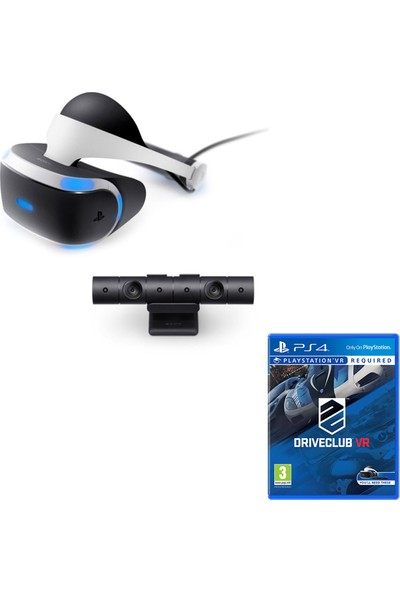 Sony PlayStation VR Sanal Gerçeklik Gözlüğü + PS4 Kamera + Driveclub VR