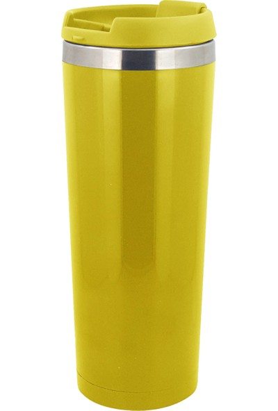 Allmug İçi Çelik Renkli Termos - Sarı