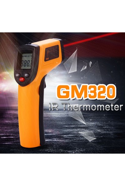 Gm320 İnfrared Lazer Lcd Ekran Temassız Termometre (-50C - 380C)