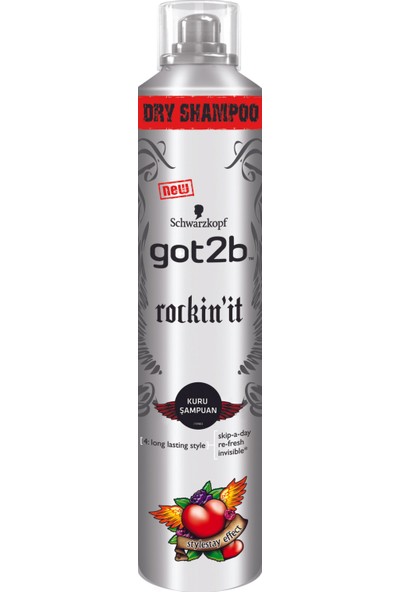 Got2b Rockin'it Kuru Şampuan 200ml Got2b Rockin'it Kuru Şampuan 200ml