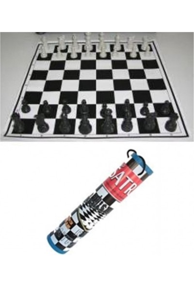 Tekreyonda Okullar İçin Özel Rulo Santranç Seti Takımı 40X40 Müfredata Uygun