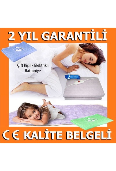 Tekreyonda Çift Kişilik Elektrikli Battaniye Termo Isılı 120X160Cm