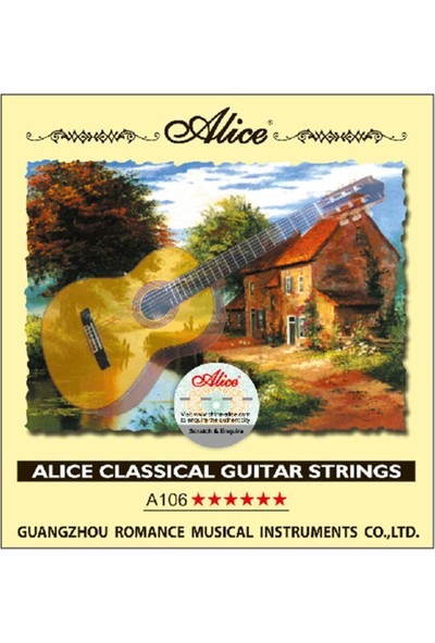 Alice A-106H Klasik Gitar Teli - 4 No Re