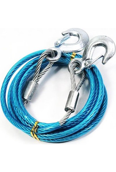 Nettedarikcisi Oto Çekme Halatı Çelik İzoleli Çeki Halatı 3 Ton 3 Metre