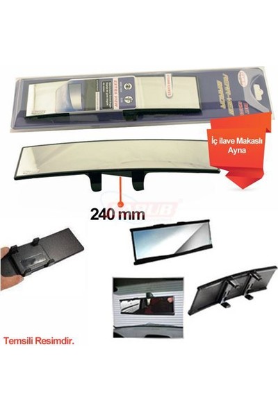 Nettedarikcisi Oto İç İlave Ayna Makaslı Dikiz Aynası Model 240 MM Nettedarikcisi Oto İç İlave Ayna Makaslı Dikiz Aynası Model 240 MM