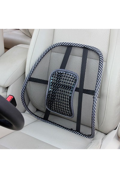 Nettedarikcisi Oto Koltuk Minderi Bel Arkası Masajlı Sırtlık Siyah