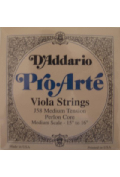 Daddarıo J58 Viola Tel Set Pro-Arte Set Med 44