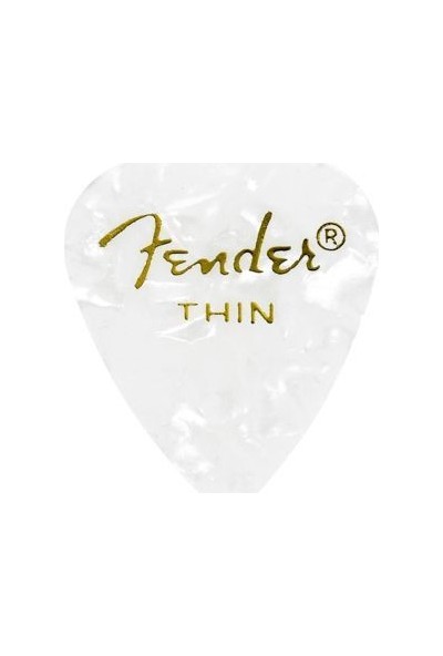 Fender Fender 351 Shape Picks 12 Pack White Thin Fender Fender 351 Shape Picks 12 Pack White Thin