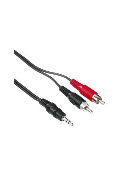 Hama 3.5mm - 2RCA Stereo Siyah 3M Hama 3.5mm - 2RCA Stereo Siyah 3M