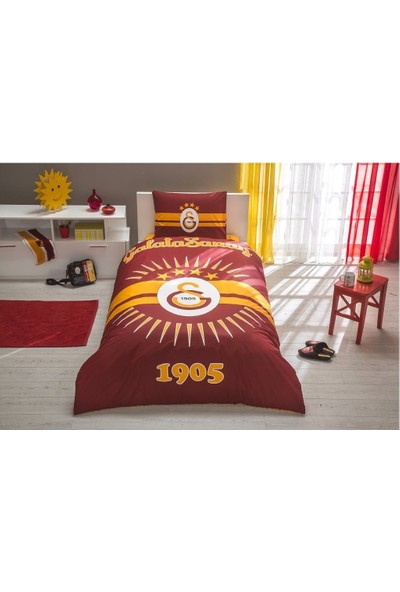 Taç Nevresim Takımı Lisanslı Tek Kişilik Gs Parlayan Güneş