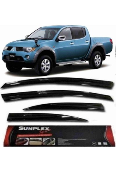 4 LÜ Mitsubish L-200 2008-2015 Mügen Tipi Sport Stlye SUNPLEX Cam Rüzgarlığı SPS68 4 LÜ Mitsubish L-200 2008-2015 Mügen Tipi Sport Stlye SUNPLEX Cam Rüzgarlığı SPS68
