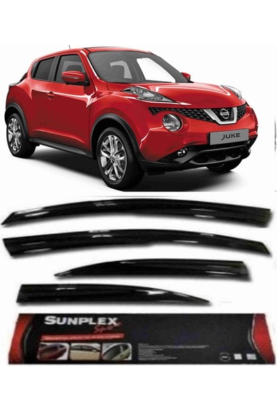4 Lü Nissan JUKE Ön-Arka Komple Set Cam Rüzgarlığı Sunplex SPS86 4 Lü Nissan JUKE Ön-Arka Komple Set Cam Rüzgarlığı Sunplex SPS86