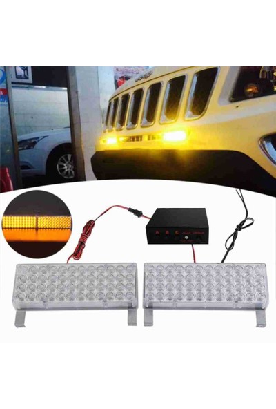 Escort Ambulans Çakarlı Lamba Sarı Büyük 44ledli 3 Fonksiyonlu 4310108 Escort Ambulans Çakarlı Lamba Sarı Büyük 44ledli 3 Fonksiyonlu 4310108