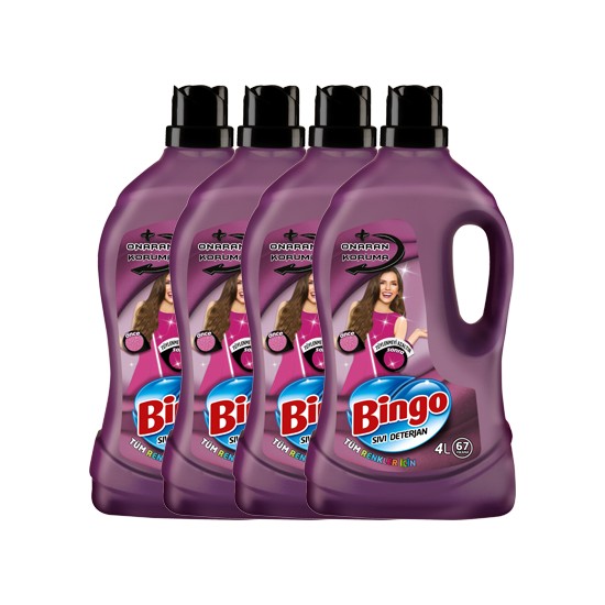 Bingo Sıvı Deterjan 4 L Onaran Koruma 4 Adet Fiyatı