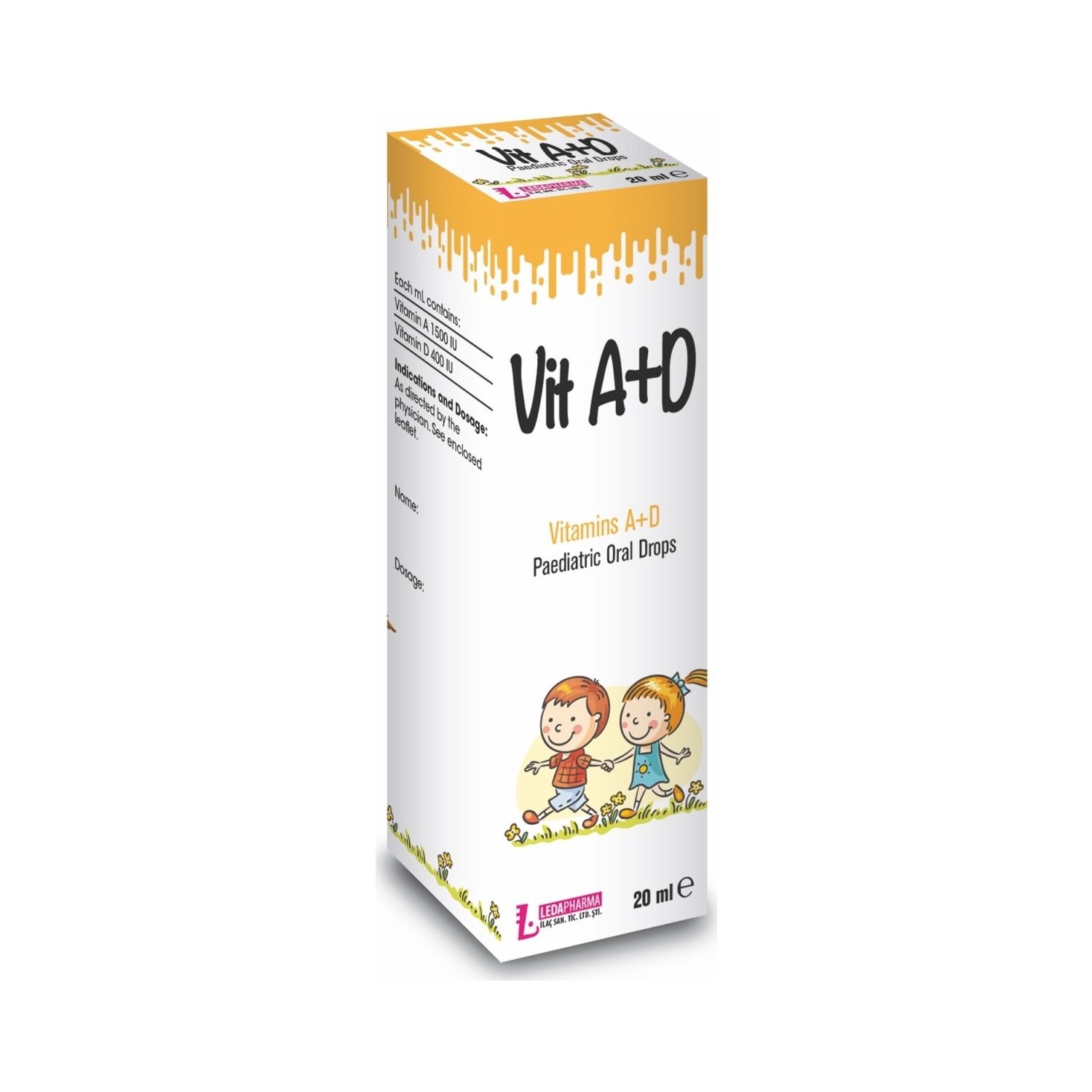 Ledavit Vit A+D Vitamins A+D Pediatric Oral Drops 20ML Fiyatı