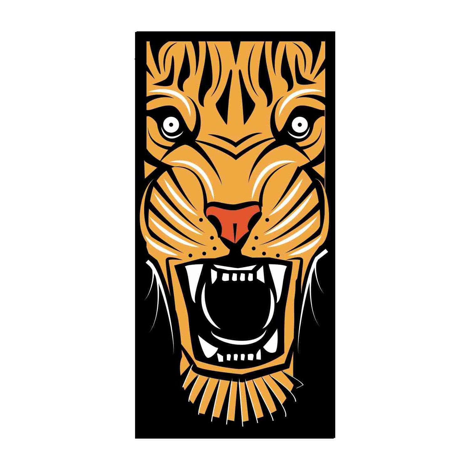 Sticker Atölyesi Aslan Sticker - 17201 Renkli 10 x 5 cm Fiyatı