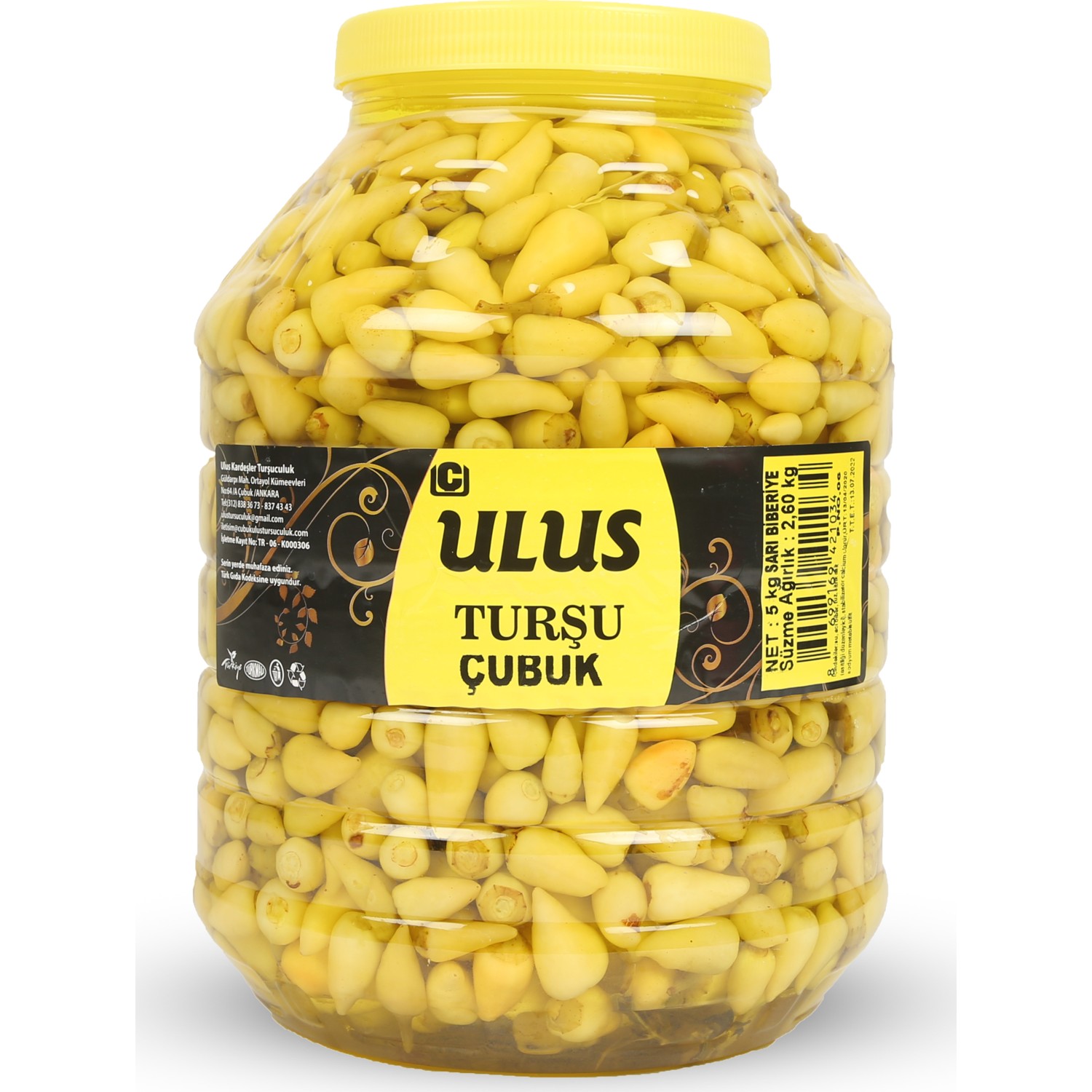 Ulus Turşu Sarı Çanakkale Biberiye Turşusu 5 kg Fiyatı