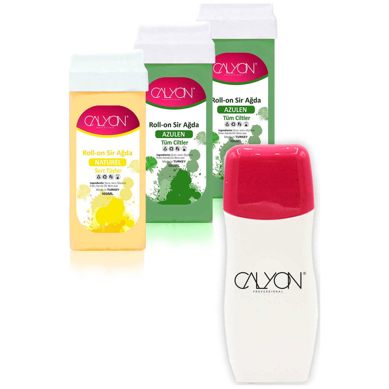 Calyon Azulen Roll On Kartuş Ağda 2 Adet + Naturel Roll On Fiyatı