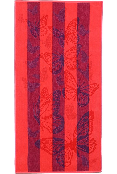 Özdilek Summer Heat Buterfly Kadife 70 x 140 cm Plaj Havlusu