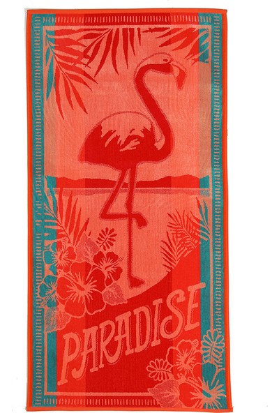Özdilek Summer Heat Pink Paradise Kadife 70 x 140 cm Plaj Havlusu