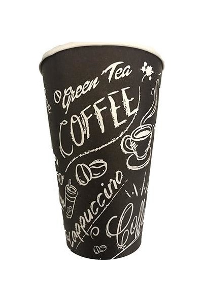 Elit Karton Bardak & 12 Oz Ebat & 100 Adet & Özel Tasarım