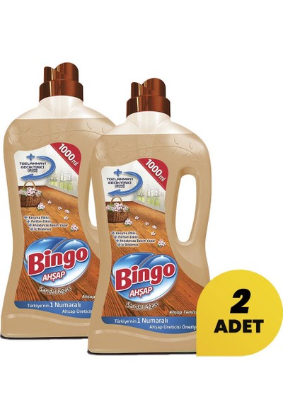 Bingo Ahşap Temizleyici Mutlu Yuvam 1 Lt 2'li