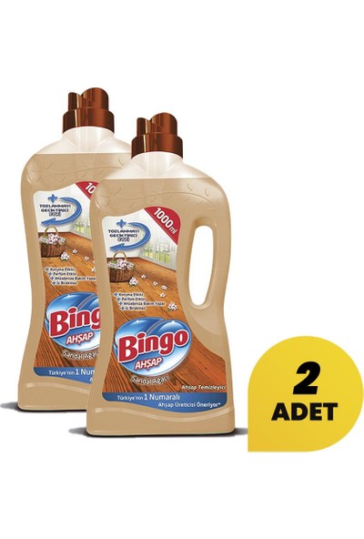 Bingo Ahşap Temizleyici Sandal Ağacı 1 Lt 2'li Bingo Ahşap Temizleyici Sandal Ağacı 1 Lt 2'li