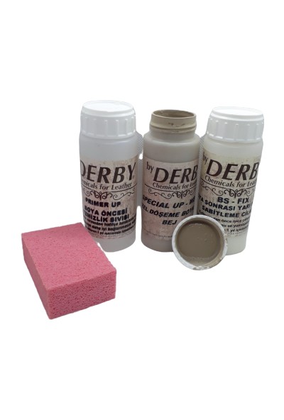 Derby Bej Deri Oto Direksiyon Koltuk Döşeme Boyama Seti Derby Bej Deri Oto Direksiyon Koltuk Döşeme Boyama Seti