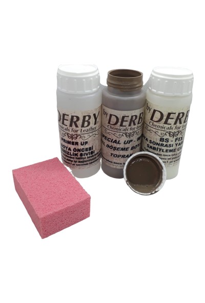 Derby Toprak Deri Oto Direksiyon Koltuk Döşeme Boyama Seti Derby Toprak Deri Oto Direksiyon Koltuk Döşeme Boyama Seti