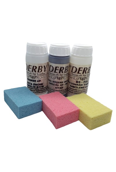 Derby Siyah Deri Oto Direksiyon Koltuk Döşeme Koltuk Boyama Seti Derby Siyah Deri Oto Direksiyon Koltuk Döşeme Koltuk Boyama Seti