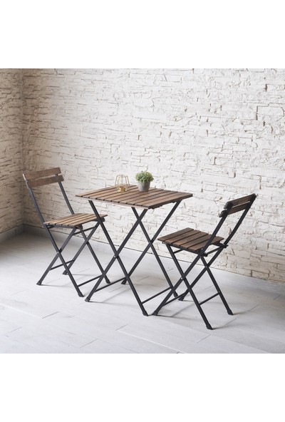 Falez Mobilya Masa Katlanır Balkon Bahçe Mutfak Masa Takımı
