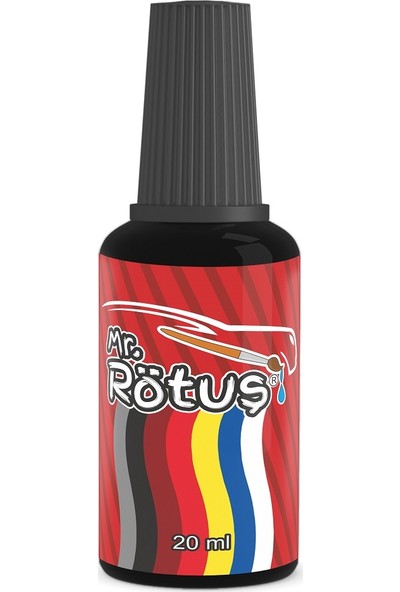 Mr Rötuş® Çizik Giderici Oto Rötuş Boyası Patentli - Siyah 20 ml