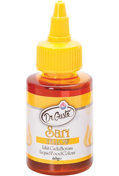 Dr Gusto Sarı Likit Gıda Boyası 60 G Dr Gusto Sarı Likit Gıda Boyası 60 G