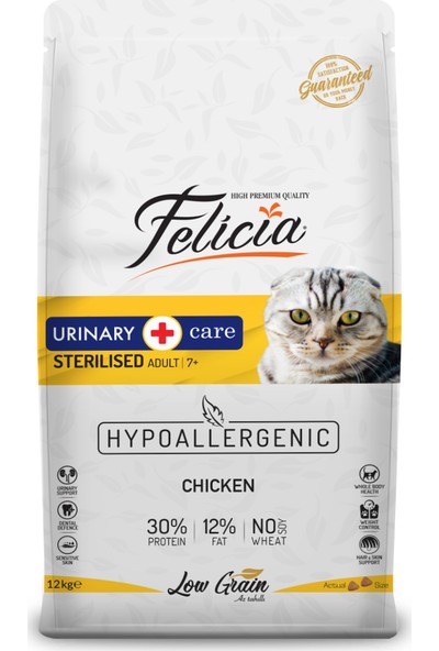 Felicia 12 kg Sterilised Kısırlaştırılmış Tavuklu Kedi Maması