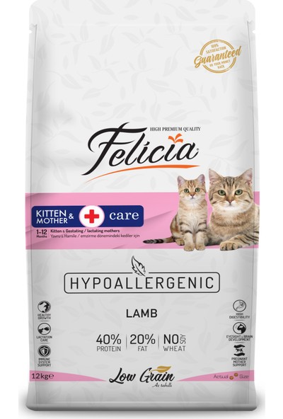 Felicia 12 Kg Yavru Kuzu Etli HypoAllergenic Kedi Maması Felicia 12 Kg Yavru Kuzu Etli HypoAllergenic Kedi Maması