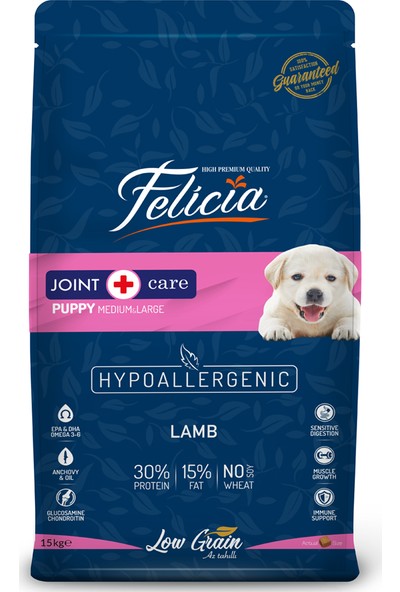 Felicia 15 Kg Kuzulu Büyük Irk Yavru Köpek Maması