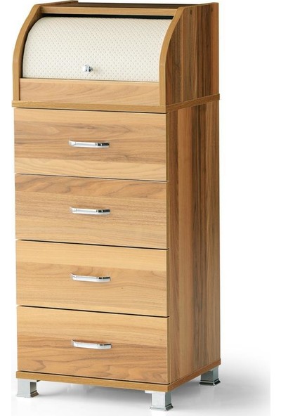 Sivasgözde Ahşap Çekmeceli Mutfak Kiler Dolabı Ekmeklik