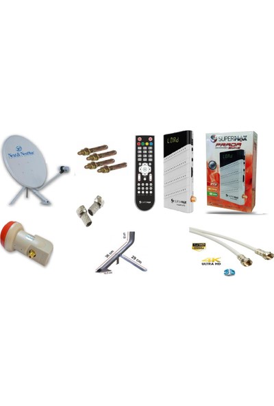 Next Prada Full Hd Tv Çanak Anten Seti + Çanak Anten + Uydu Cihazı + Kablo + Lnb + Dübel + F Konnektör Next Prada Full Hd Tv Çanak Anten Seti + Çanak Anten + Uydu Cihazı + Kablo + Lnb + Dübel + F Konnektör