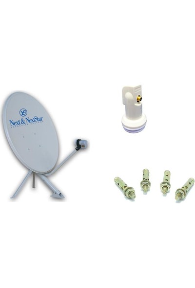 Next Televizyon Çanak Anten Takım 4K Full Hd Tv Uyumlu 75Cm Çanak Anten + Lnb