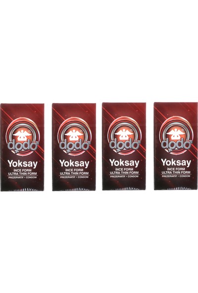 Dodo Yoksay Prezervatif 4 Kutu 48'li Dodo Yoksay Prezervatif 4 Kutu 48'li